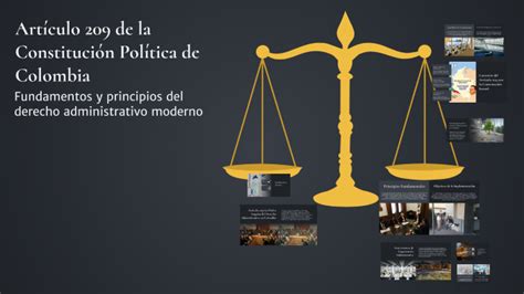 Artículo 209 De La Constitución Política De Colombia By Luis Cabrales