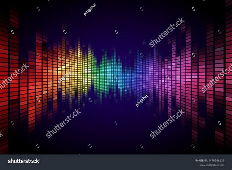 Abstract Digital Eq Equalizer Sound Wave Stock Vector Royalty Free