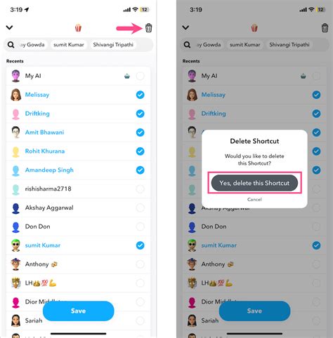 How To Edit And Delete A Shortcut On Snapchat