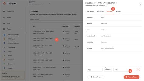 Tenant Metadata Hotglue Docs