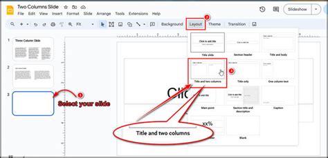 Make Google Slides Two Columns Text Box Expert Slide