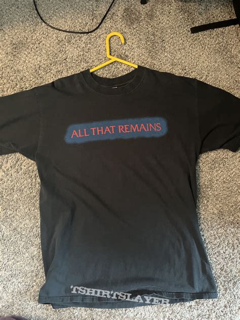 All That Remains Behind Silence And Solitude Tour Shirt 2002