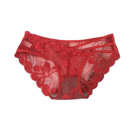 Ropa Interior Sexy Para Mujer Bragas De Tiro Bajo Tanga De Encaje Con