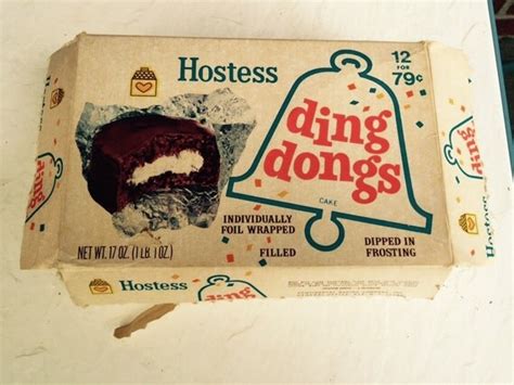 Vintage Hostess Ding Dong Snack Cakes Box Old By Momoderne On Etsy
