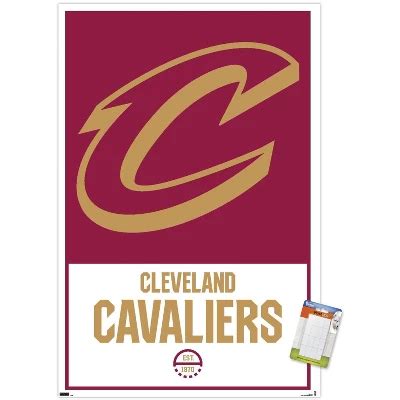 Trends International Nba Cleveland Cavaliers Logo 21 Unframed Wall