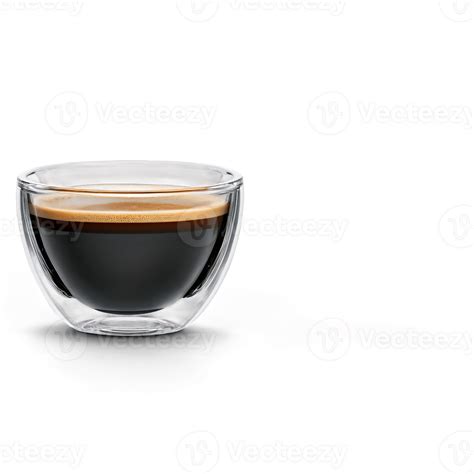 Modern Double Walled Glass Espresso Cup Showcasing The Rich Layers Of A