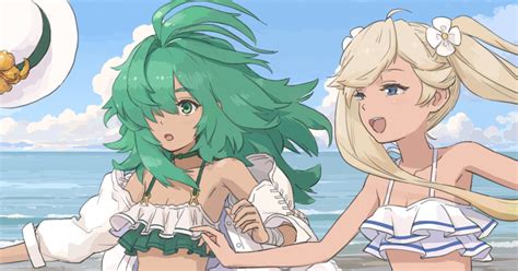 グランブルーファンタジー グラブル海遊び るりいろまぐろのイラスト Pixiv