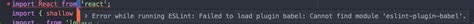 Nodejs Error While Running Eslint Cannot Read Property Range Of