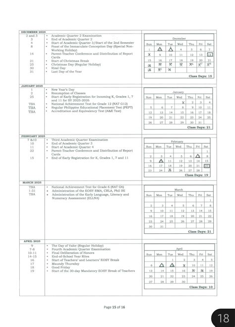 Implementing Guidelines And School Calendar And Activities For School Year 2024 2025 Deped