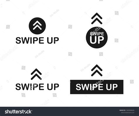 Swipe Icon Set Isolated On Background Stock Vector Royalty Free Shutterstock