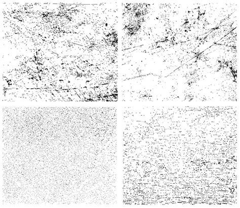 Premium Vector | Set of grunge overlay textures
