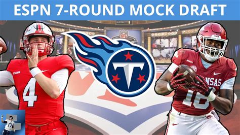 Nfl Mock Draft Tennessee Titans 7 Round Mock Draft For 2022 Nfl Draft