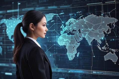 premium photo big data analytics with ai technology data analyst