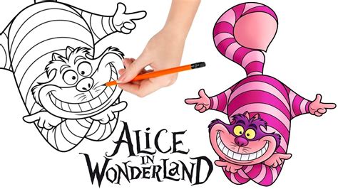 How To Draw The Cheshire Cat Alice In Wonderland Youtube