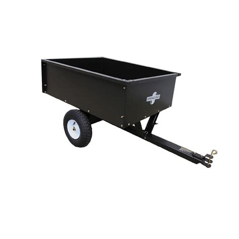 227kg Steel Garden Tipping Trailer Dump Cart Atv Ride Tow Behind Quad