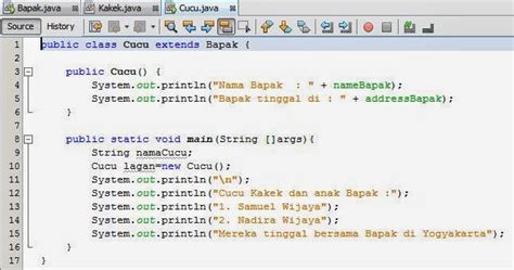 Pemograman Aplikasi Berbasis Sistem Komputer Contoh Source Code Pewarisan