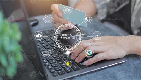 Concept Digital Marketing Materials Advertise Your Website Email