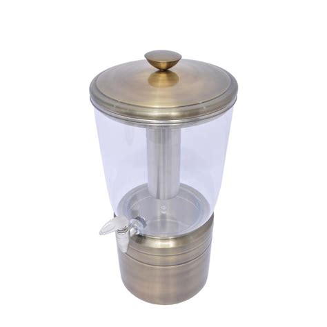 Unbranded 3 Gal Brushed Gold Double Wall Beverage Dispenser Ds 38944 G