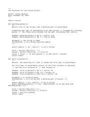 Funcs Py The Functions For The Course Project Author Connor Braaten