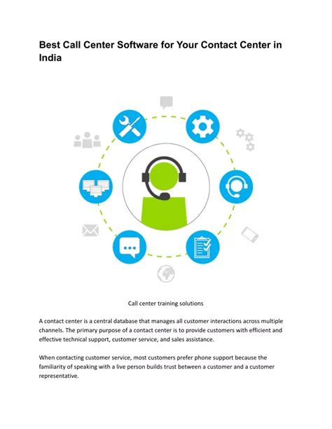 Ppt Best Call Center Software For Your Contact Center In India Powerpoint Presentation Id