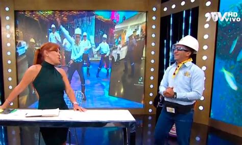 El Ingeniero Bailarín Llega Al Set De Magaly Tv La Firme Para