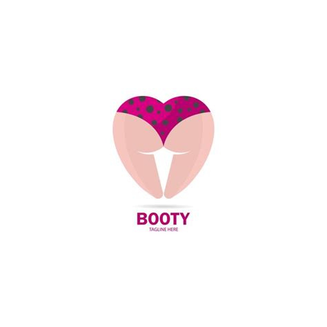 Frauen Sexy Beute Logo Vektor Symbol Illustration Premium Vektor