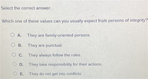 Select Correct Answer Which One These Values Can You Usually Expect