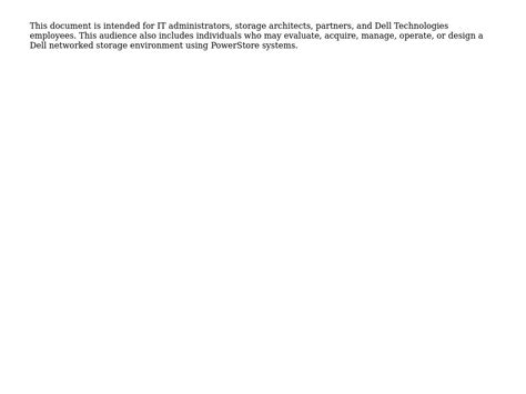 Audience Dell Powerstore Mongodb Solution Guide Dell Technologies