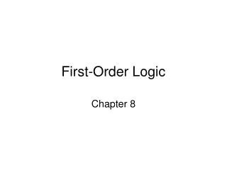 PPT First Order Logic FOL Aka Predicate Calculus PowerPoint