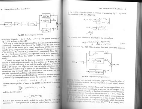 Finite Impulse Response Frequency Sampling Filters Fsfs Not The