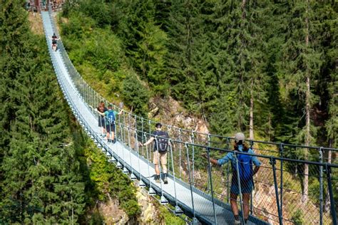 Val Di Rabbi Valley Of The Dolomites Famous For Its Tibetan Bridges And