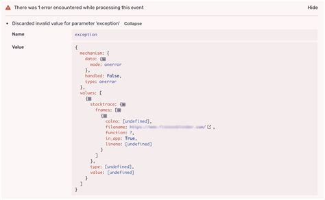 Undefined Values Causing Problems With Event Processing Issue Getsentry Sentry