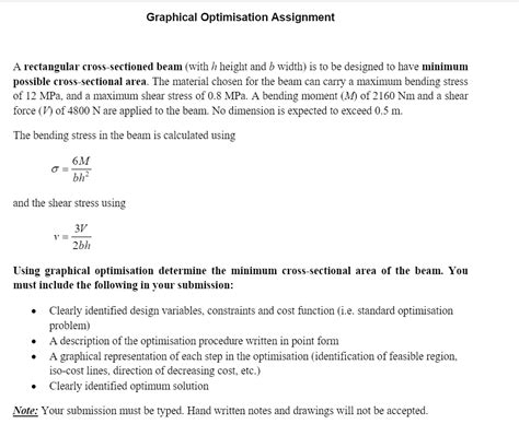 Solved Graphical Optimisation Assignment A Rectangular