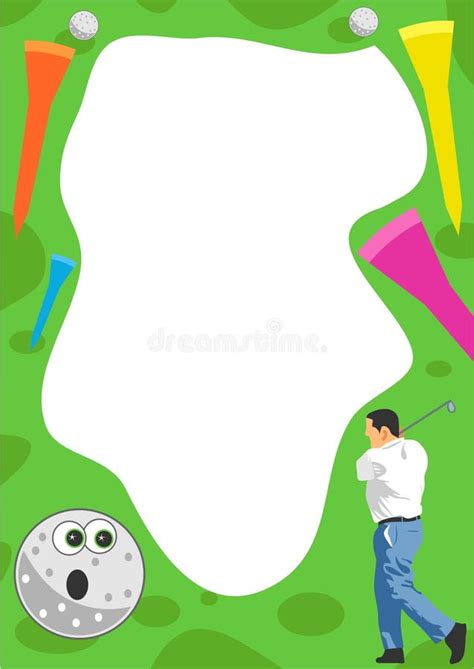 框架高尔夫球 向量例证 插画 包括有 北风之 业余爱好 人们 男人 字段 绿色 邀请 高尔夫球 100365