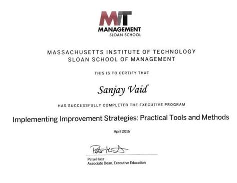 Mit Ace Certificate Pdf