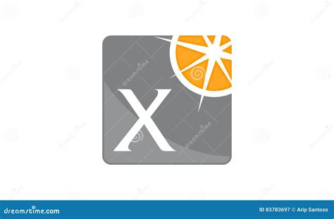 Compass Guide Solutions Initia X Stock Vector Illustration Of Font