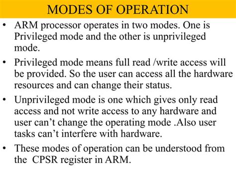 Lect 3 Arm Processor Architecture Ppt
