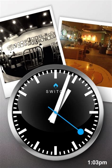 chronografik mobile app neat time representation design layout