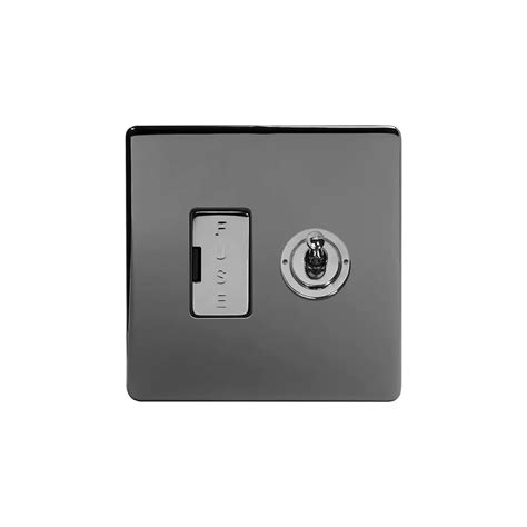 Soho Lighting Black Nickel Toggle Switched Fused Connection Unit Fcu Elesi