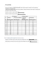 Lab 3 Dccn Uncomp Docx Pre Lab Task Given An IP Address Of 198 133
