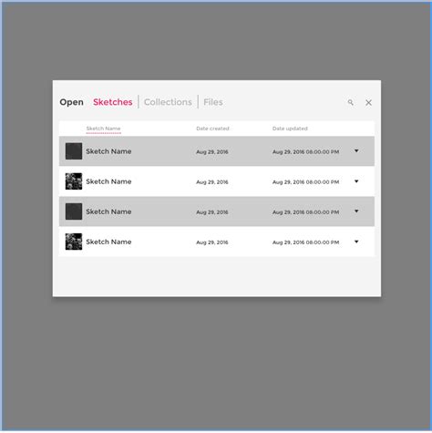 Update Sketch List Styling · Issue 390 · Processingp5js Web Editor · Github