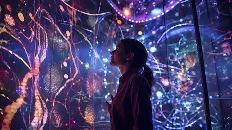 Premium AI Image A Researcher In A Digital Hub Analyzing Complex