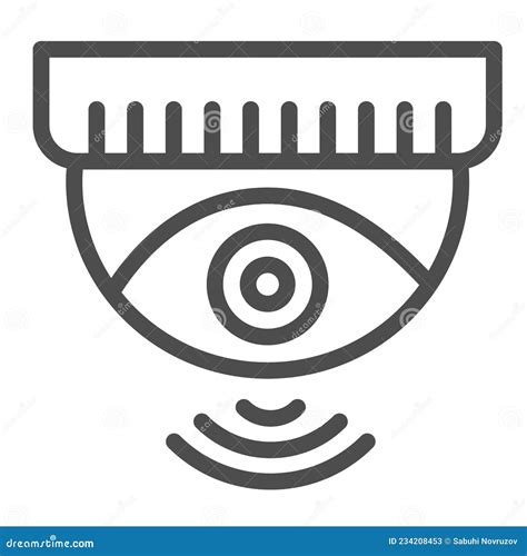 Ceiling Outdoor Wireless Surveillance Camera Cctv Line And Solid Icon