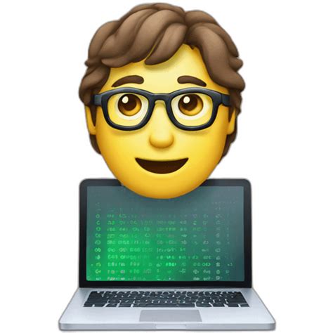 Coding Laptop With Ide Emoji Ai Emoji Generator