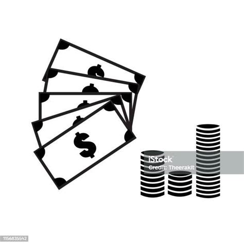 白色背景上的現金圖示貨幣和硬幣標誌扁平樣式錢和硬幣圖示為您的網站設計 標誌 應用程式 使用者介面向量圖形及更多圖示圖片 Istock