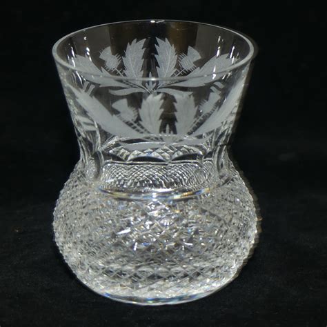 Edinburgh Crystal Thistle Pattern Set Of 6 Whisky Tumblers 8cm 175