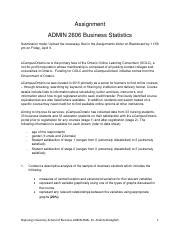 Assignment Stats Pdf Assignment Admin Business Statistics Submission Mode Upload The