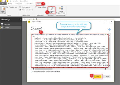 power bi tips dynamic calendar table