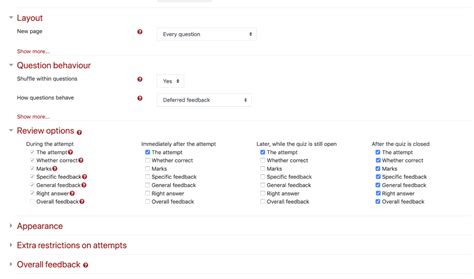 Editing Quiz Settings Faculty Resources