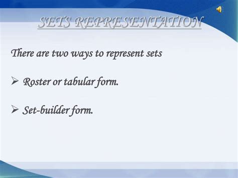 Maths Sets Ppt Pptx Physics Science